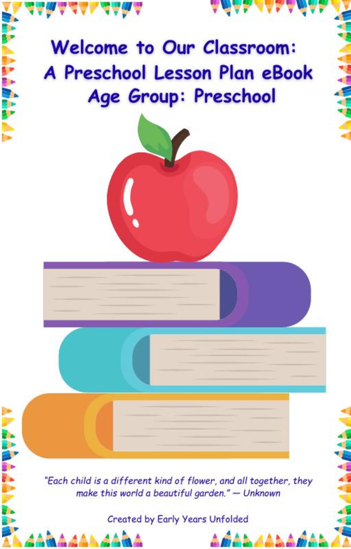 Welcome to Our Classroom: Preschool Lesson Plan Ebook - Etsy
