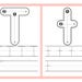 Letter T Writing Worksheet | Uppercase & Lowercase Practice - Etsy