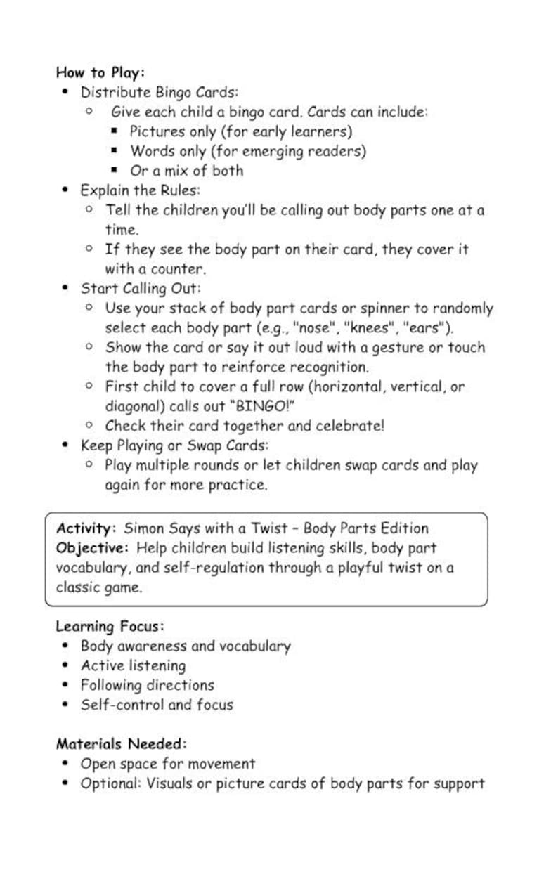 All About Me Preschool Lesson Plan Ebook – A Week of Hands-on Learning ...