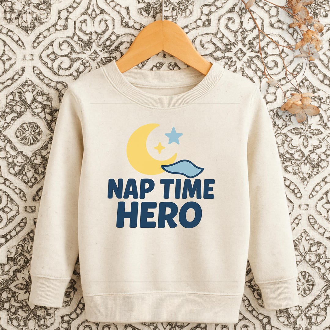 Nap Time Hero Boho Natural Heather Toddler Sweatshirt | Cute Toddler ...
