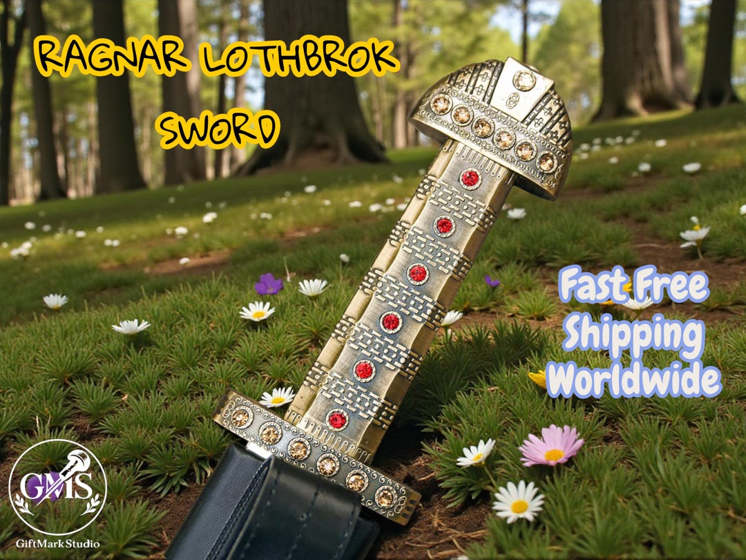 Handmade Ragnar Lothbrok Viking Sword of King Ragnar | Medieval Sword ...