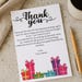 Birthday Thank You Card | Editable Canva Template | Printable Digital ...