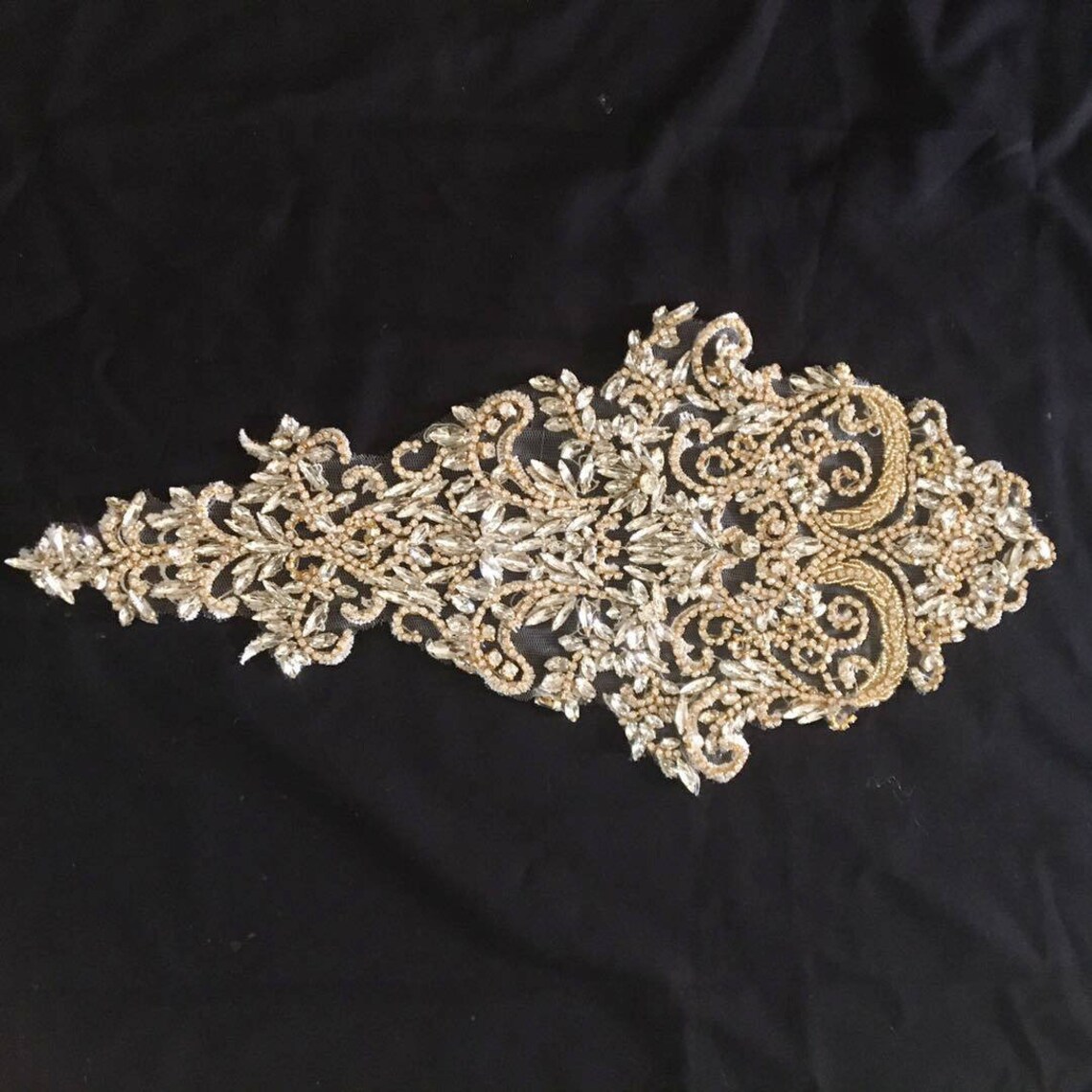 Gorgeous Rhinestone Crystal Applique For Bridal Accessories | Etsy