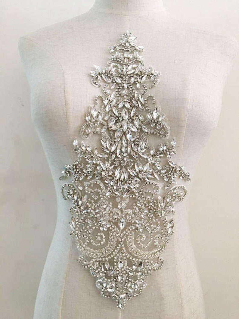 Gorgeous Rhinestone Crystal Applique For Bridal Accessories | Etsy
