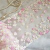 3 Colors Lovely Lace Trim Pink Venice Lace Trim With Pearl Beaded 1.9 ...