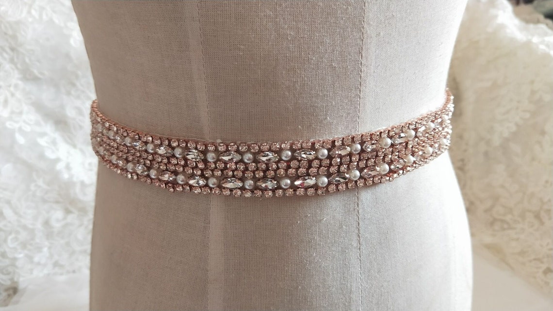 Clear Rhinestone Crystal Lace Trim 1 Wide For Bridal | Etsy