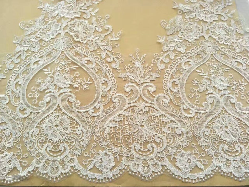 Super Wide Alencon Lace Trim Luxury Wedding Lace Trim - Etsy