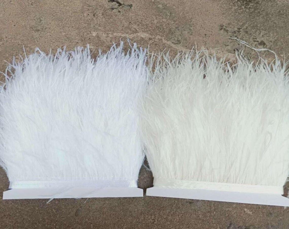 Ostrich Feather Lace Trim With Ribbon Tape Trimming Millinery | Etsy