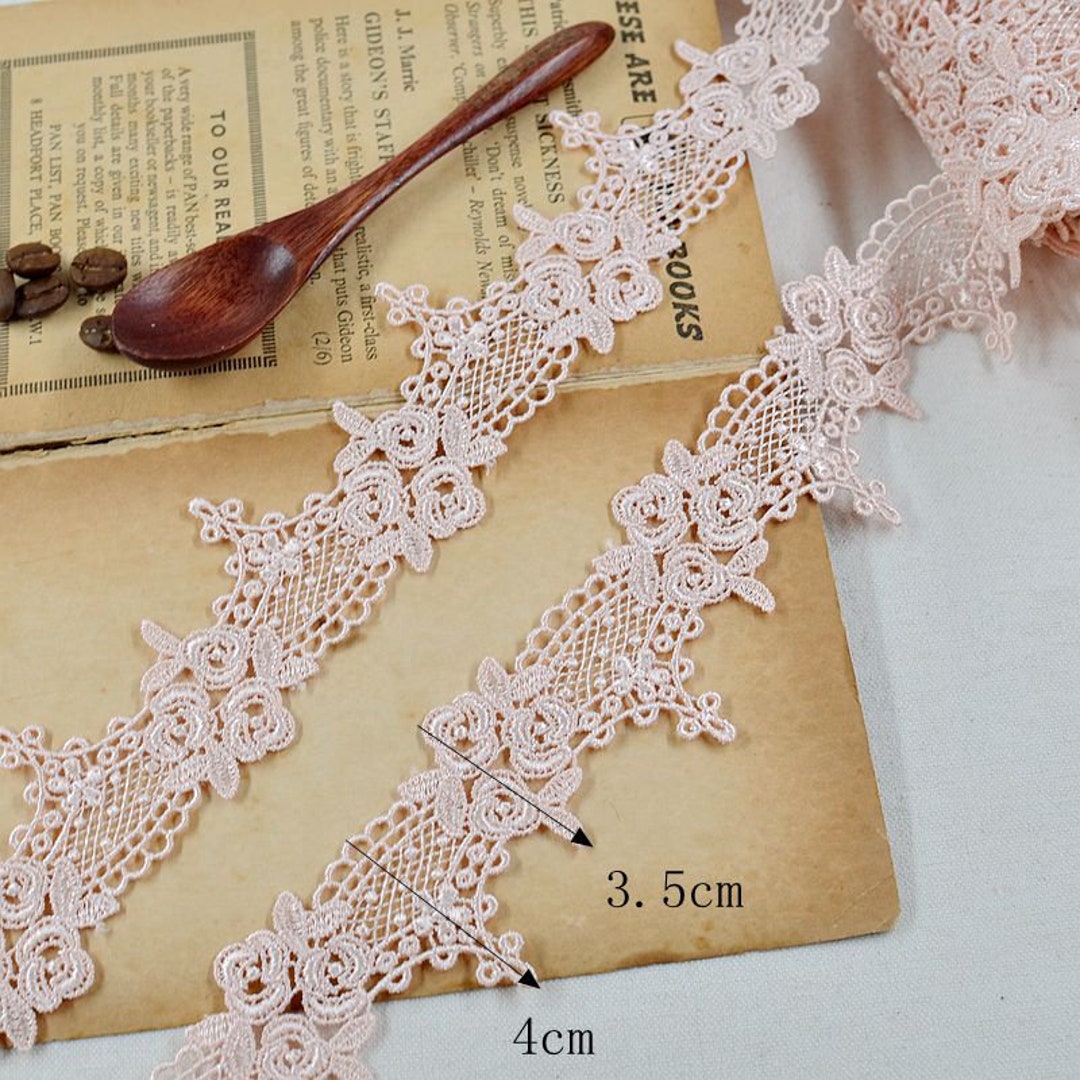 3 Colors Gorgeous Venice Lace Trim Beautiful Roses Lace 2.55 Inches ...