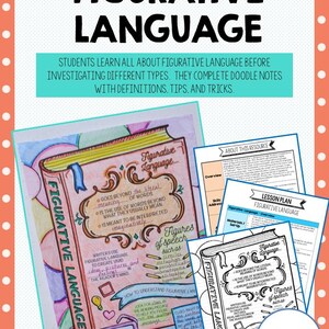 Figurative Language Doodle and Do | Creative ELA Activities for Simile ...