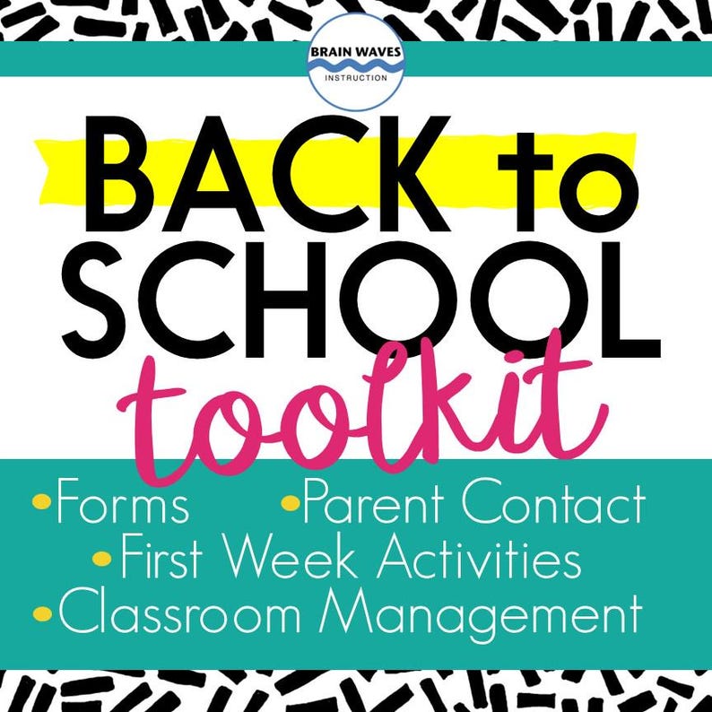Back to School Teacher Toolkit | Classroom Management, Organization and ...