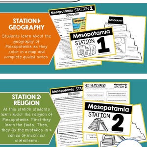 Ancient Mesopotamia Learning Stations and 3D Ziggurat Project | Ancient ...