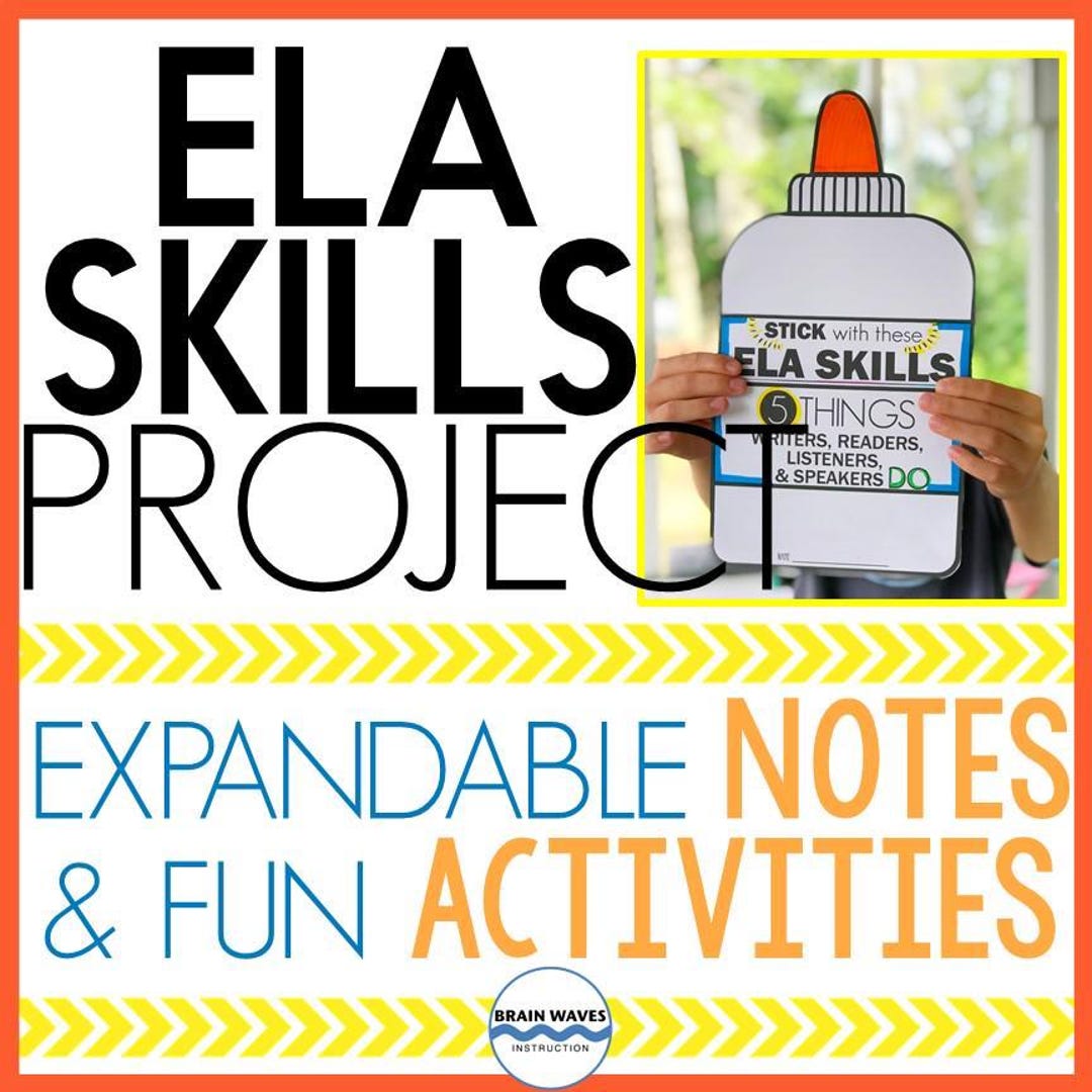 Back to School ELA Project: Reading, Writing, Speaking, Listening (PDF ...