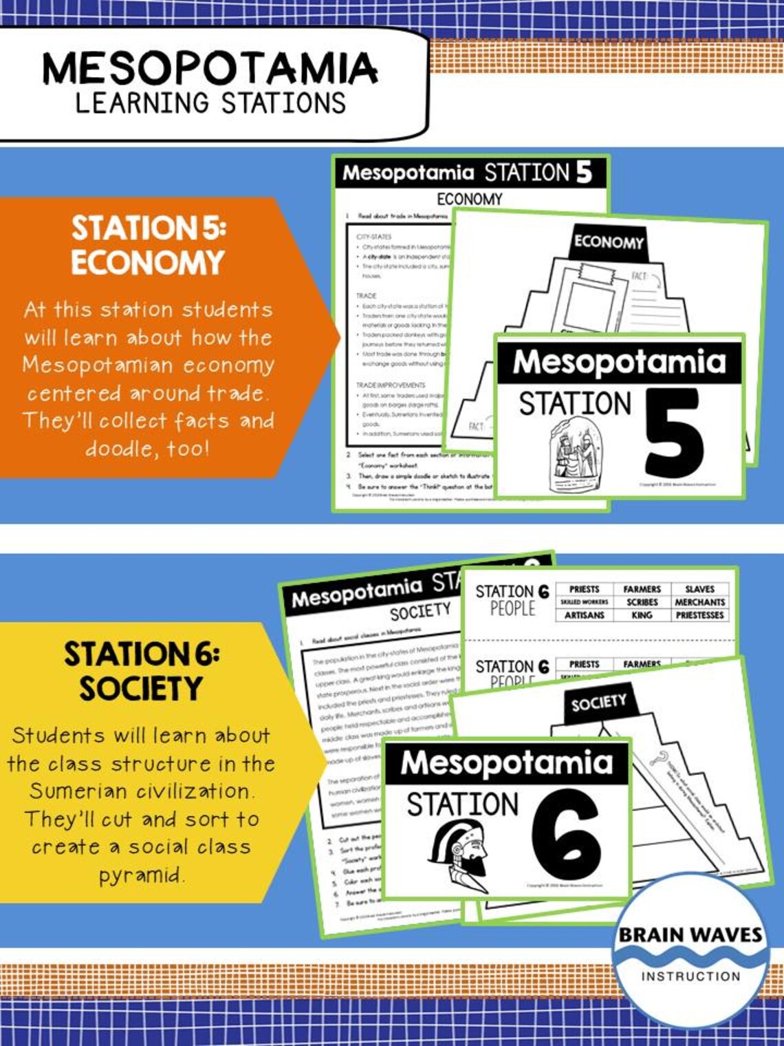 Ancient Mesopotamia Learning Stations and 3D Ziggurat Project | Ancient ...