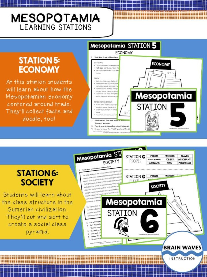 Ancient Mesopotamia Learning Stations and 3D Ziggurat Project | Ancient ...