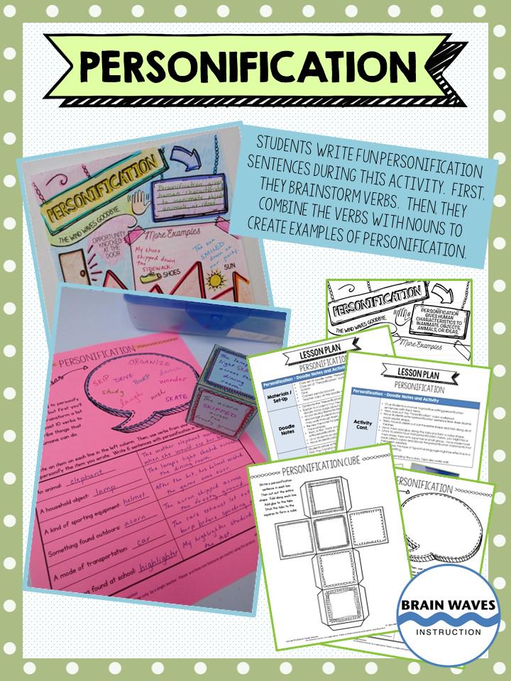 Figurative Language Doodle and Do | Creative ELA Activities for Simile ...