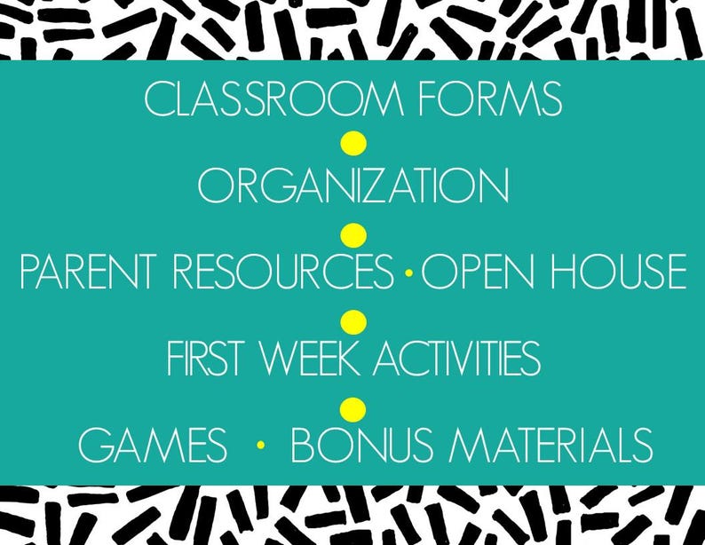 Back to School Teacher Toolkit | Classroom Management, Organization and ...