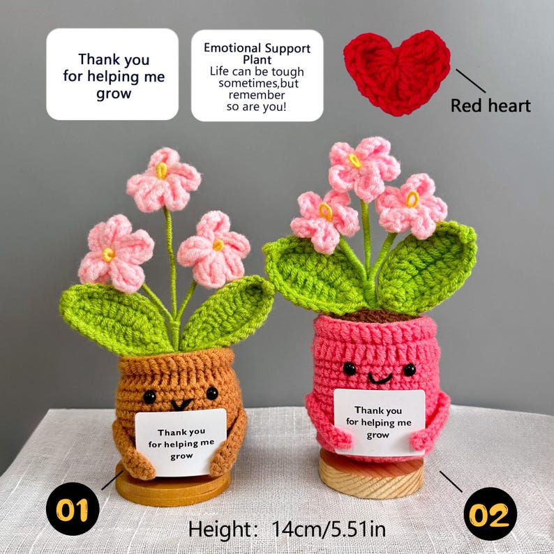 Handmade Crochet Forget Me Not Flowers With Hugging Heart,emotional ...