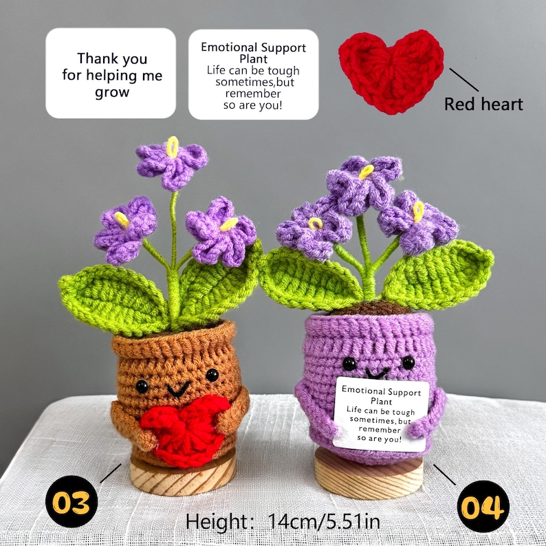 Handmade Crochet Forget Me Not Flowers With Hugging Heart,emotional ...