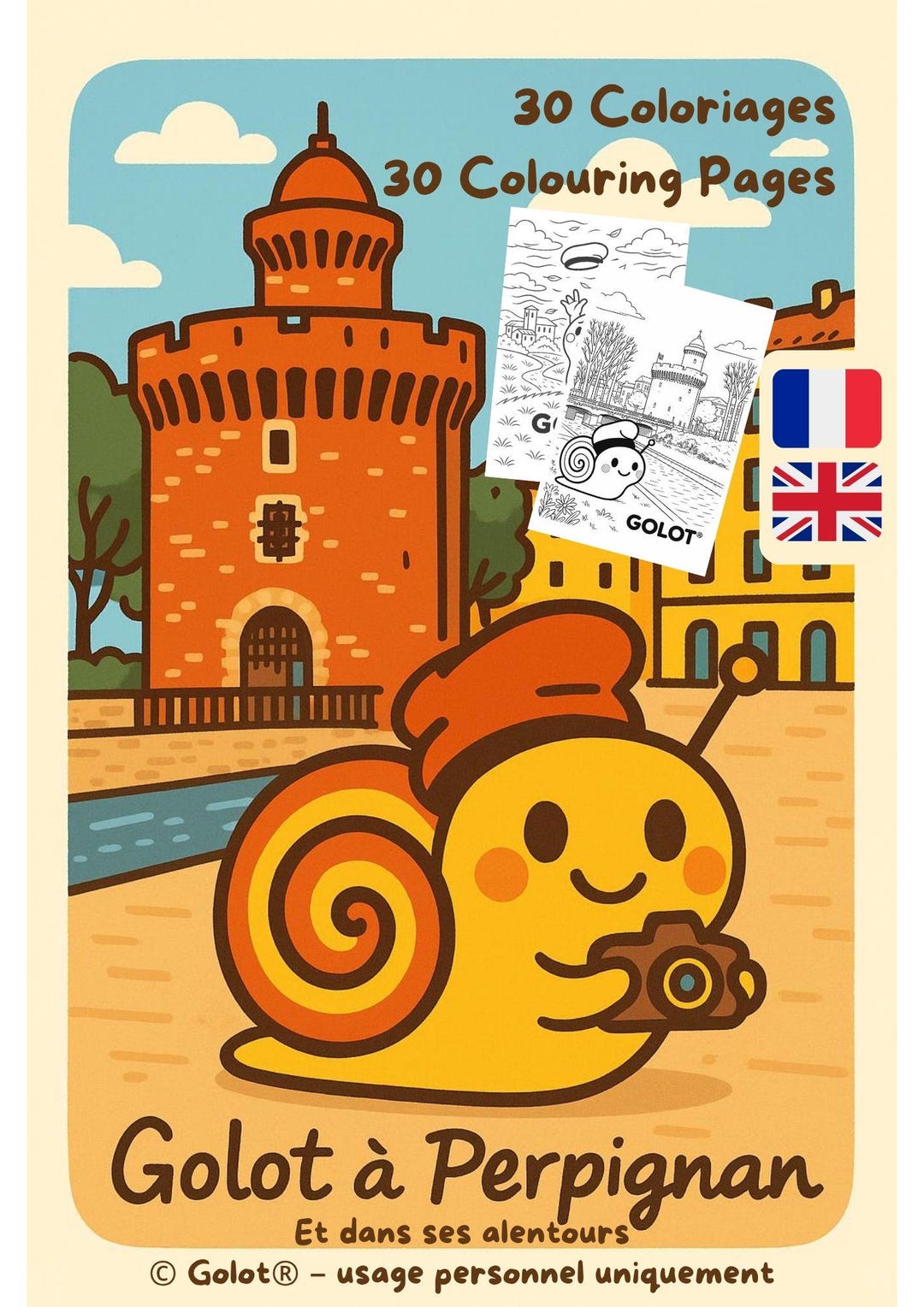 30 Bilingual Coloring Pages PDF - 30 Coloring Pages and 2 Bonuses ...