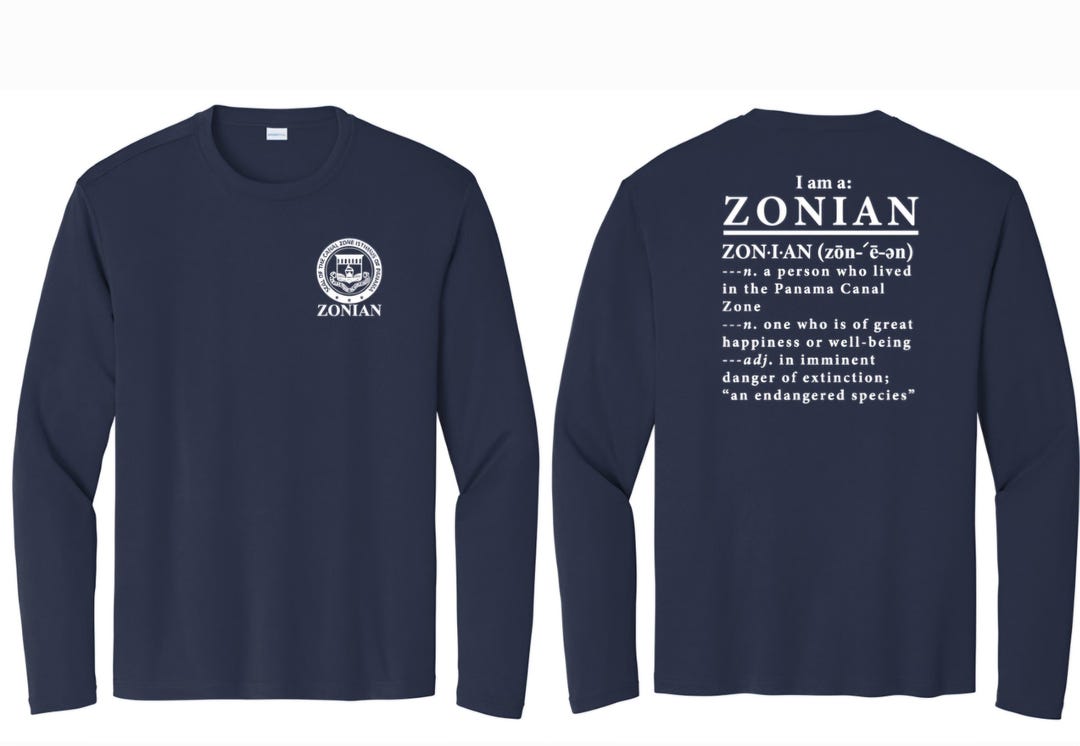 Men's Panama Canal Zone- "i Am a Zonian" - Long Sleeve Dry Fit Shirt ...