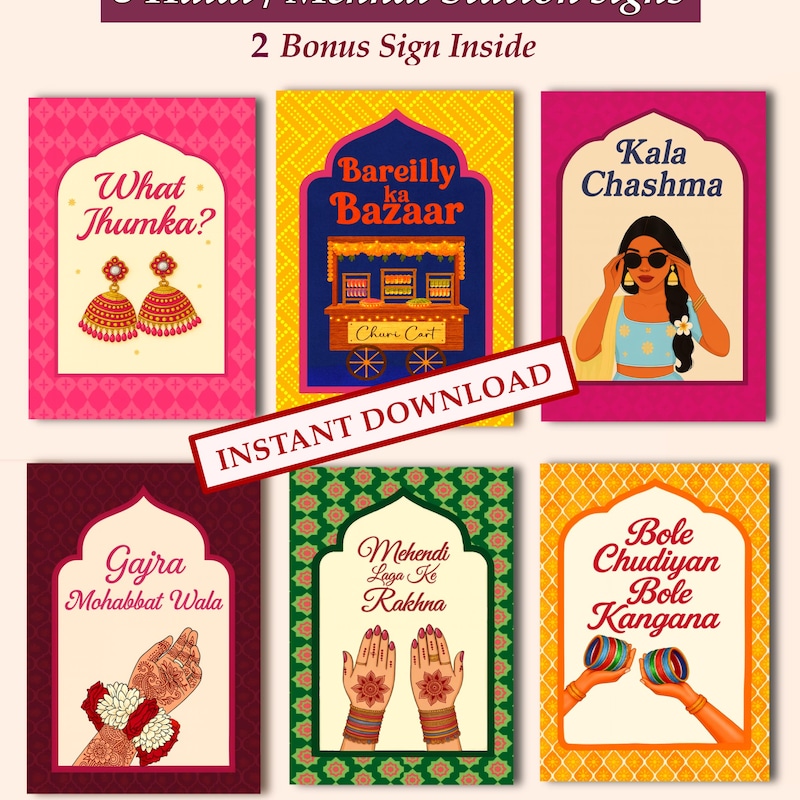 Mehndi Template Poster - Etsy