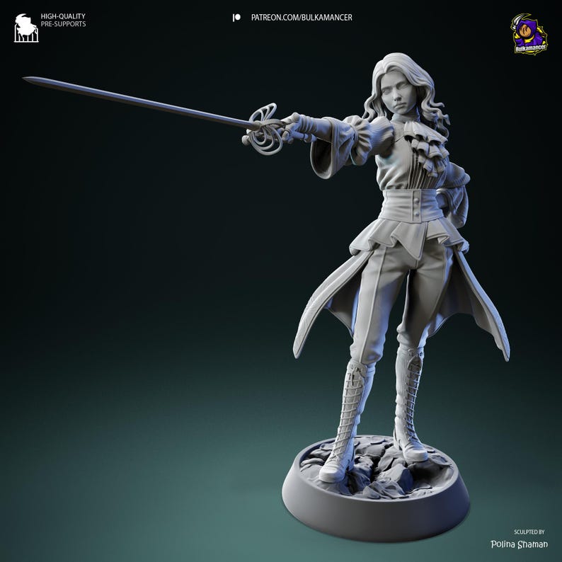 Maelle Figurine Clair Obscur Expedition 33 Fan Art Statuette: 12K Resin ...