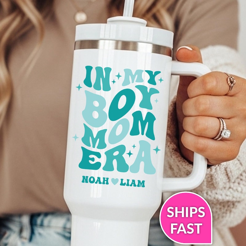 Custom Boy Mom Coffee Mug - Etsy