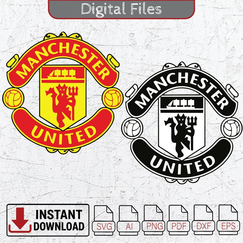 Manchester United Football Crest - Etsy UK