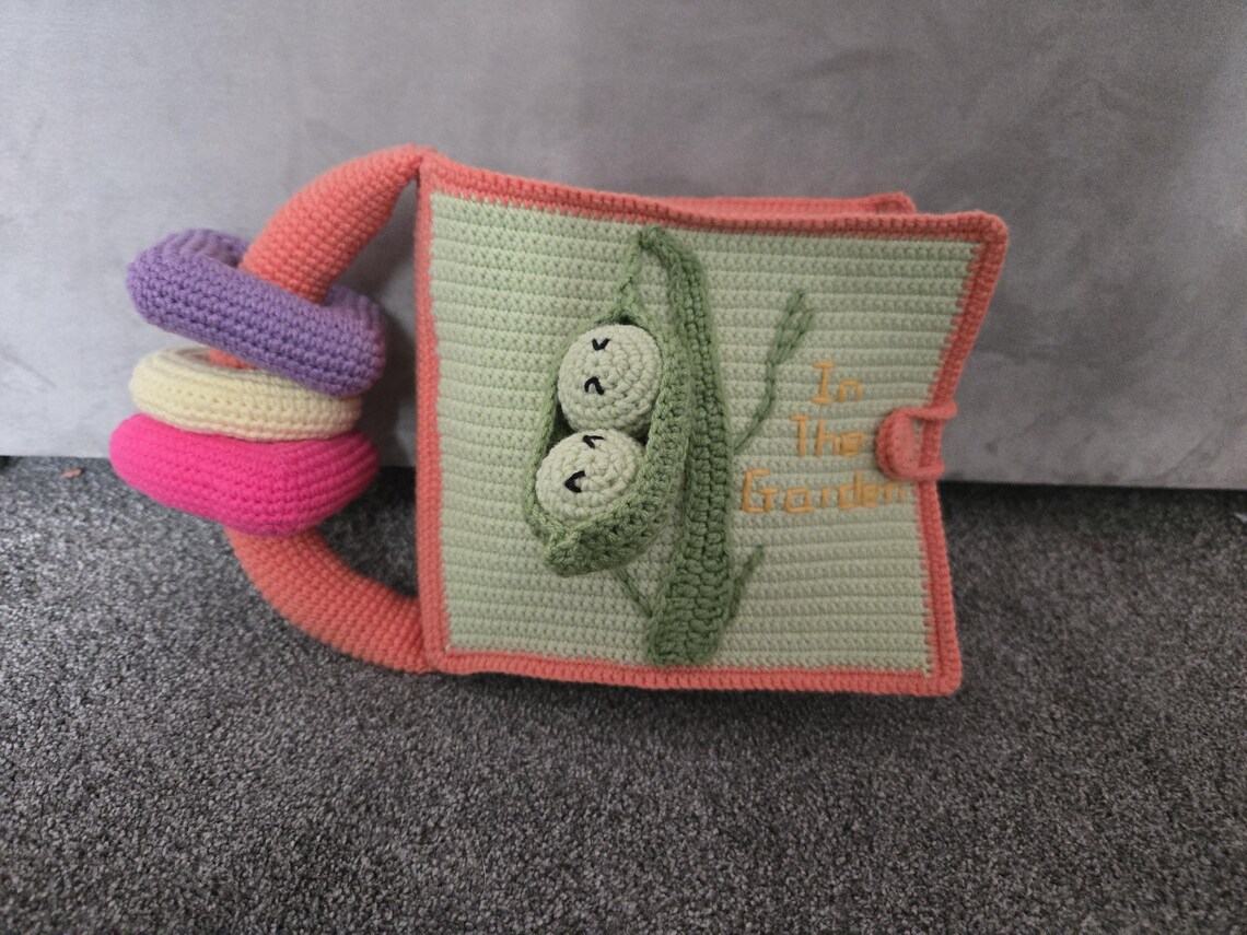 Interactive Crochet Sensory Book PDF Pattern: DIY Baby Toy | Quiet Book ...