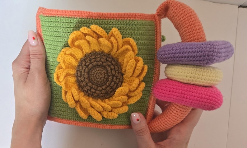 Crochet Sensory Book PDF Pattern: Interactive Baby Quiet Book - Etsy