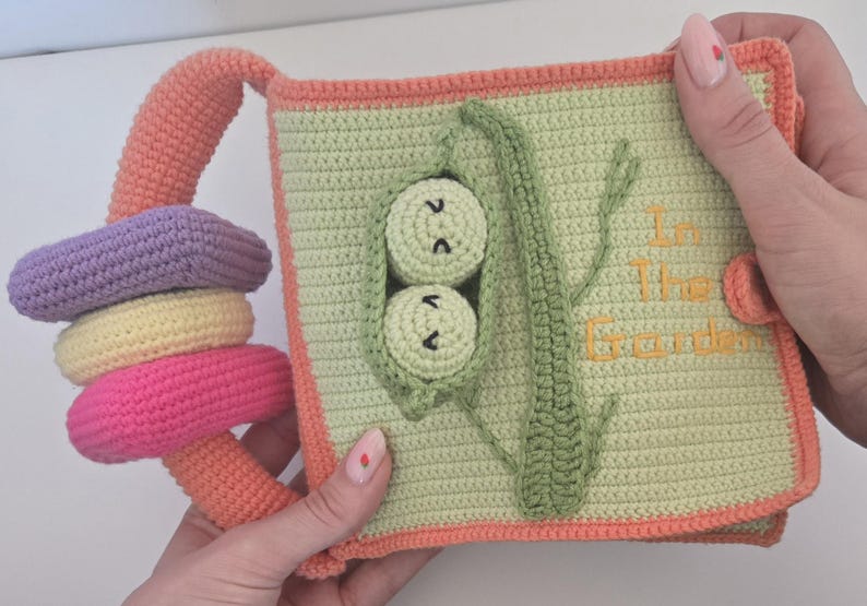Crochet Sensory Book PDF Pattern: Interactive Baby Quiet Book - Etsy
