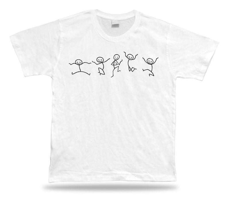 Stickmans Dance Cartoon Comics Funny T Shirt Apparel Special Event Gift ...