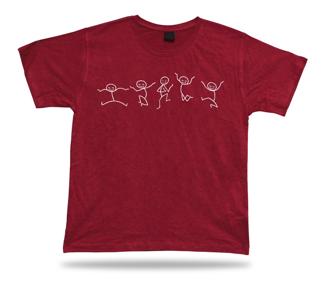 Stickmans Dance Cartoon Comics Funny T Shirt Apparel Special Event Gift ...