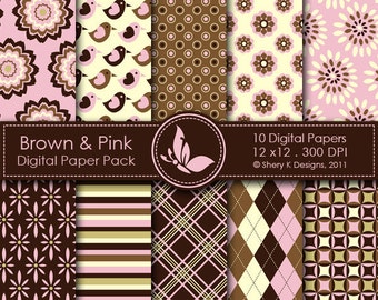 Delight Paper Pack 10 Digital Papers 12 X12 300 DPI | Etsy