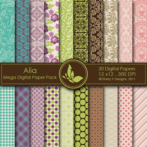 So Special 2 Paper Pack 10 Printable Digital Papers 12 X12 - Etsy