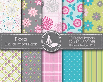 Delight Paper Pack 10 Digital Papers 12 X12 300 DPI - Etsy