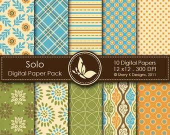 Authentic Town Paper Pack 10 Digital Papers 12 X12 300 - Etsy