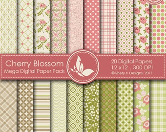 Sunset Mega Paper Pack 20 Digital Papers 12 X12 300 DPI | Etsy