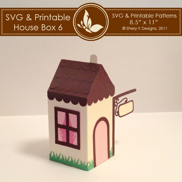SVG & Printable House Box 6 - Etsy