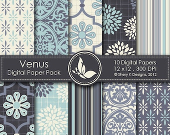 Anna Paper Pack 10 Printable Digital Scrapbooking Papers | Etsy