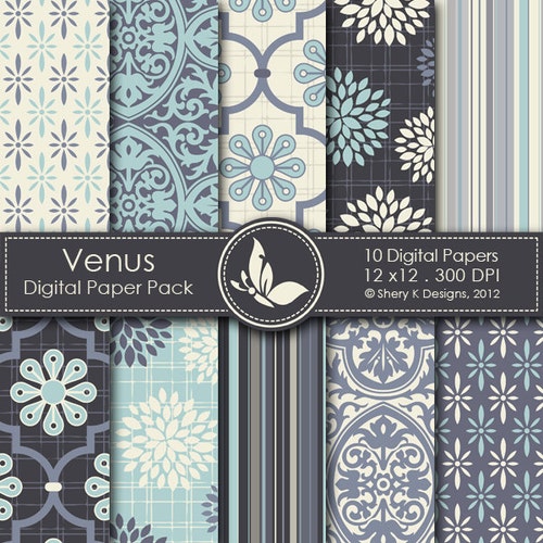 Anna Paper Pack 10 Printable Digital Scrapbooking Papers - Etsy