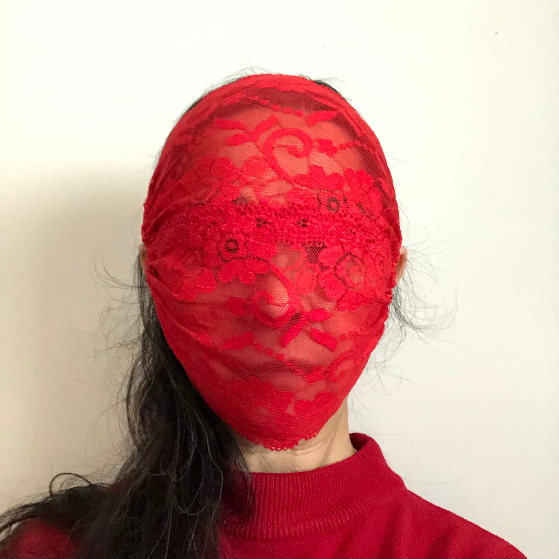 Washable Reusable Shining Lace Airy Face Mask - Masquerade Festival ...