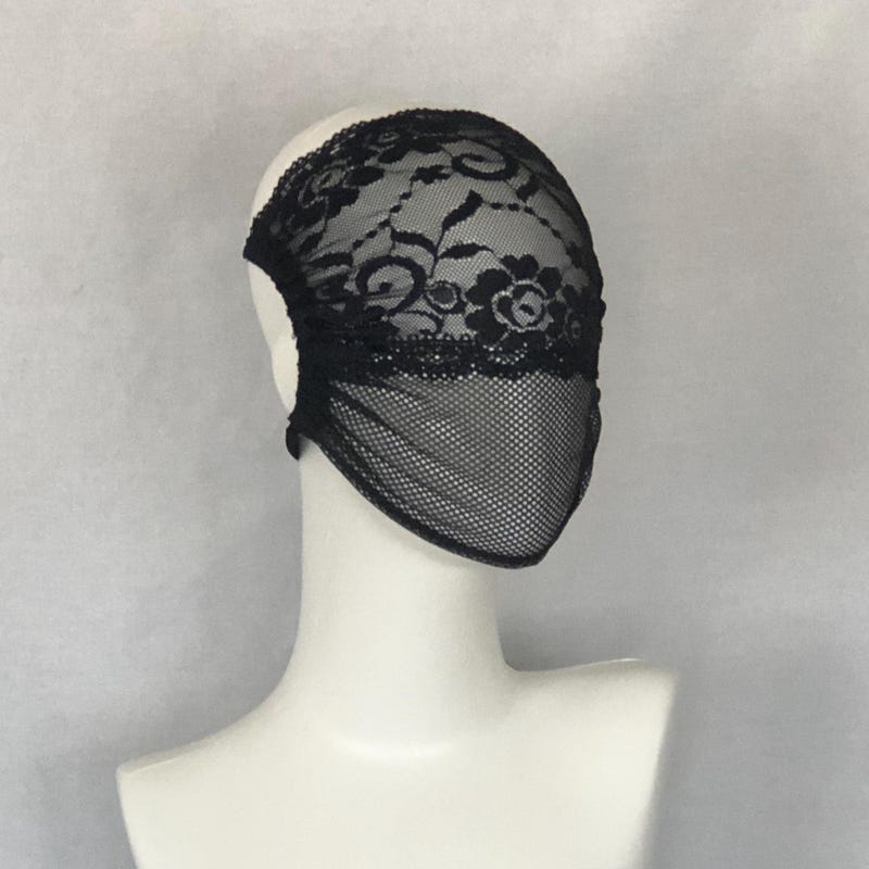 White Mesh Face Mask - Etsy