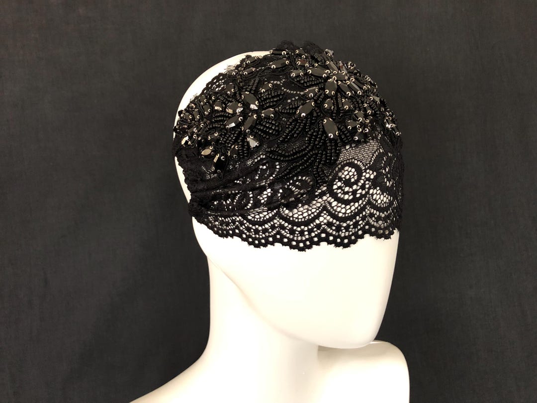Embellished Black Crystal See Through Lace Eye Cover - Etsy