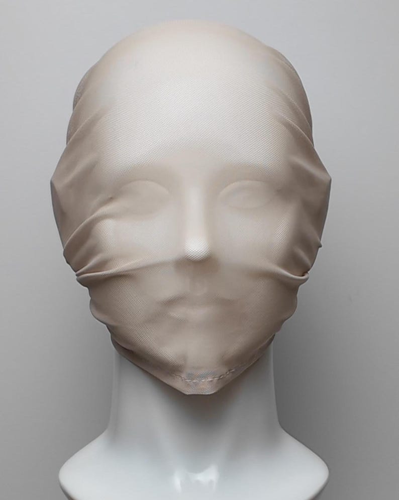 Single Layer Mesh Face Mask- Concealment Veil, Avant Garde Anonymous ...