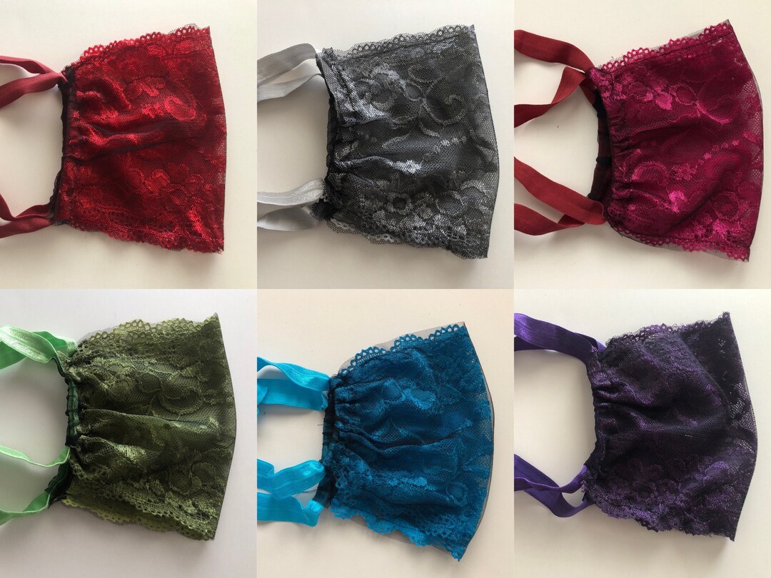 Double Layer Shining Lace See Through Eye Cover Face Cover - Etsy