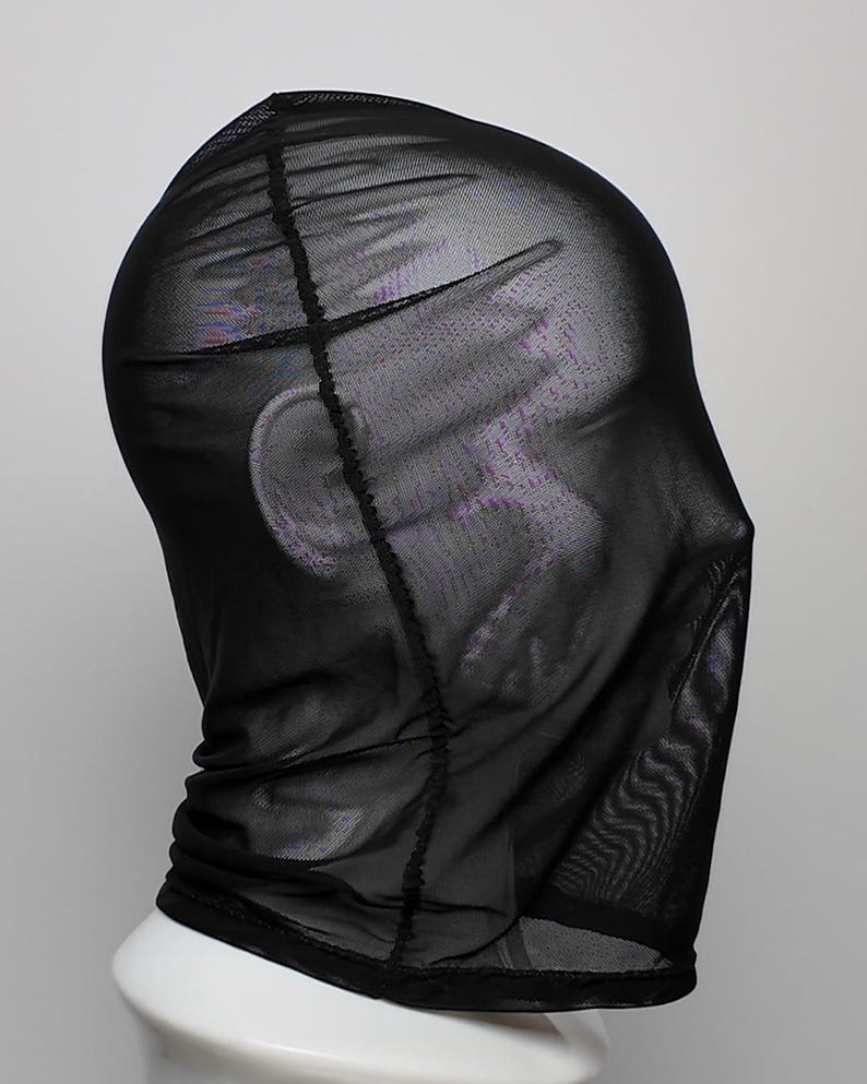 Single Layer Mesh Skin Mask- Black Concealment Veil, Avant Garde ...