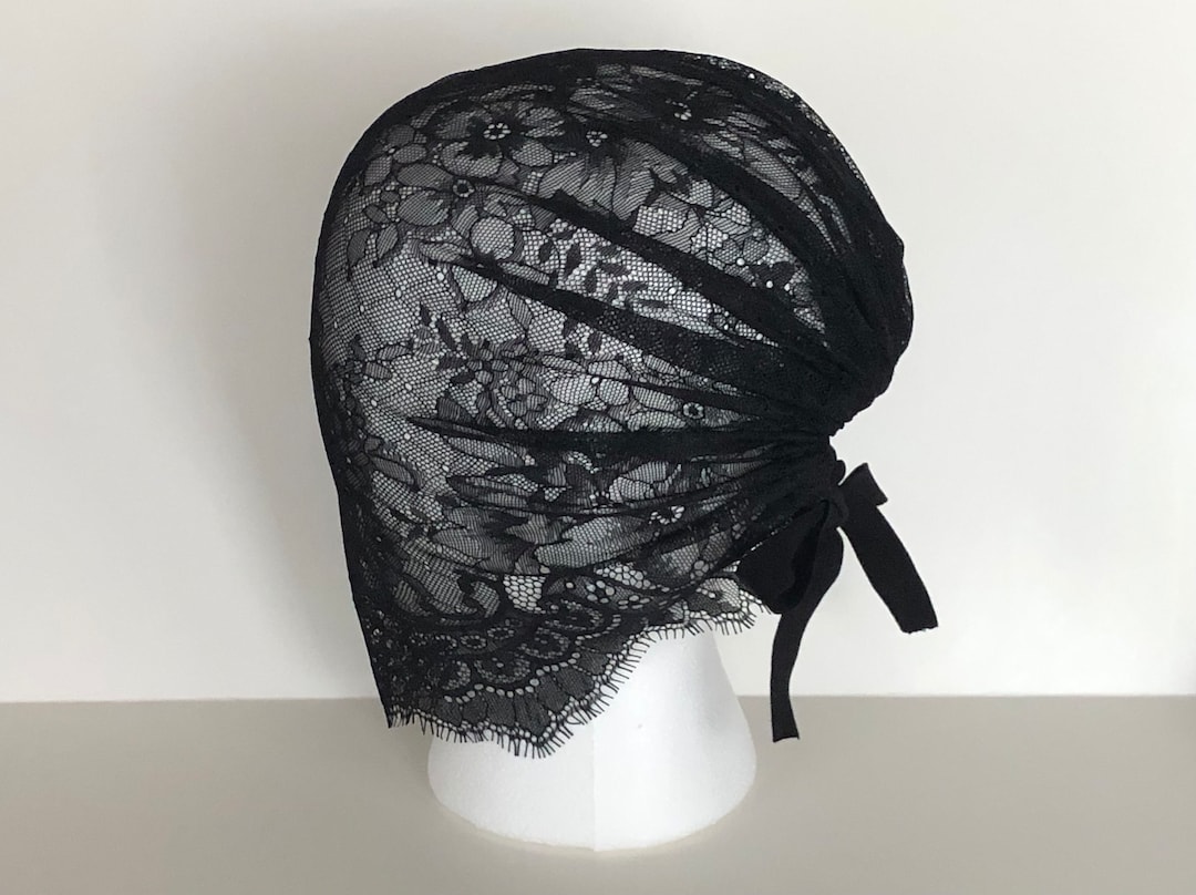 Lace See Through Face Head Cover - Etsy