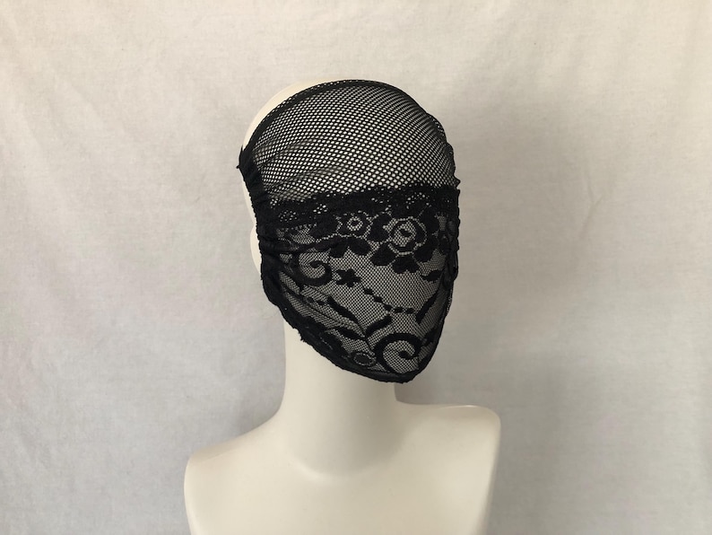 Lace Mesh See Through Face Cover Eye Cover in Multiple Colors - Etsy